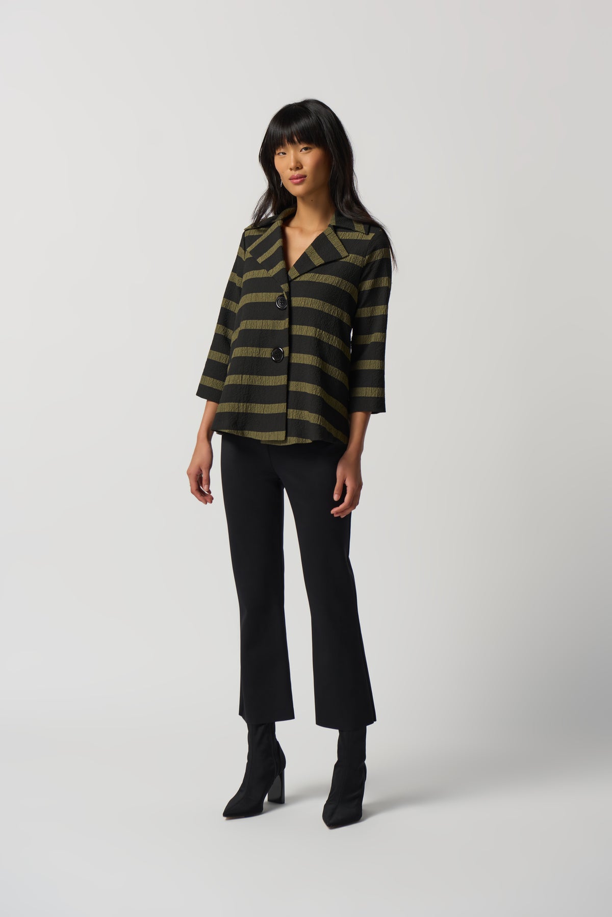 Joseph Ribkoff Striped Notch Collar Blazer 233125 – Nunie